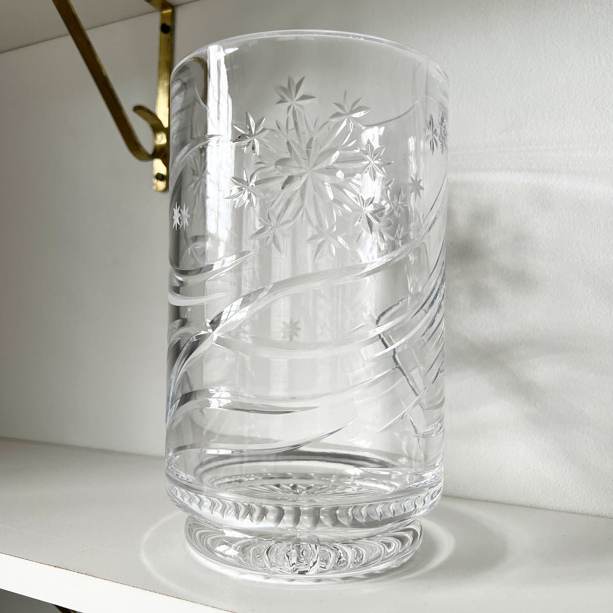 Nova Scotian Crystal Snowflake Pillar Candle Holder – What These Old ...