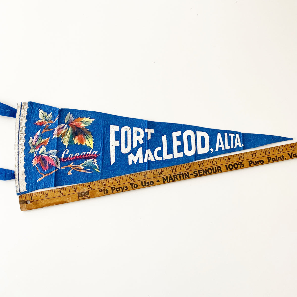 Vintage Pennant Fort MacLeod Alberta – What These Old Things NS