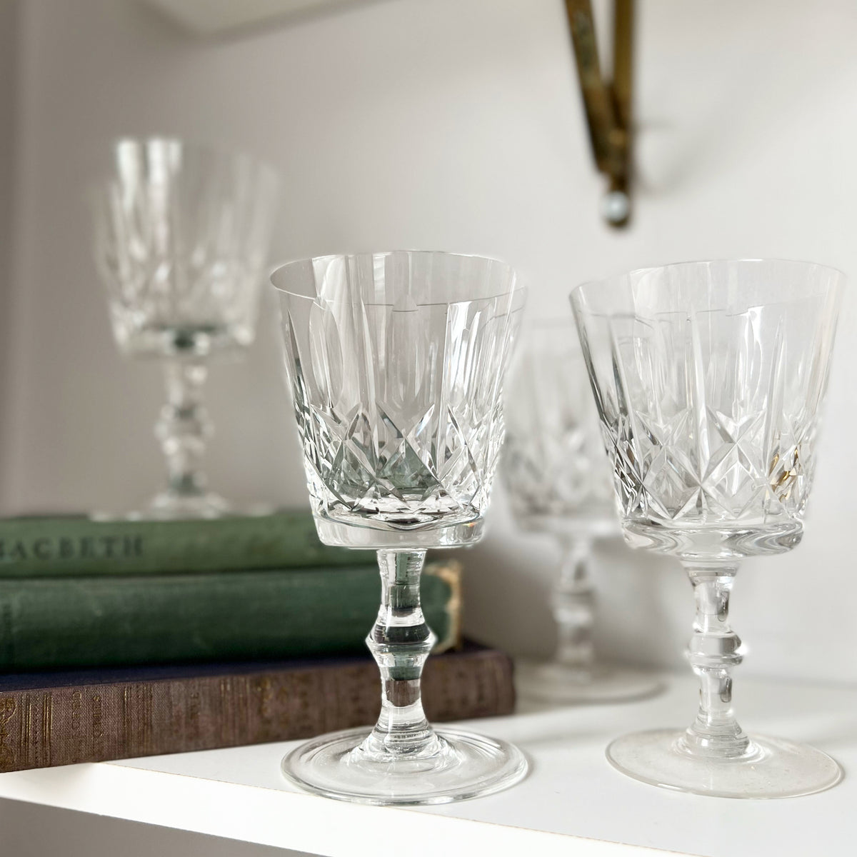 Cross and Olive Crystal Glasses – What These Old Things NS